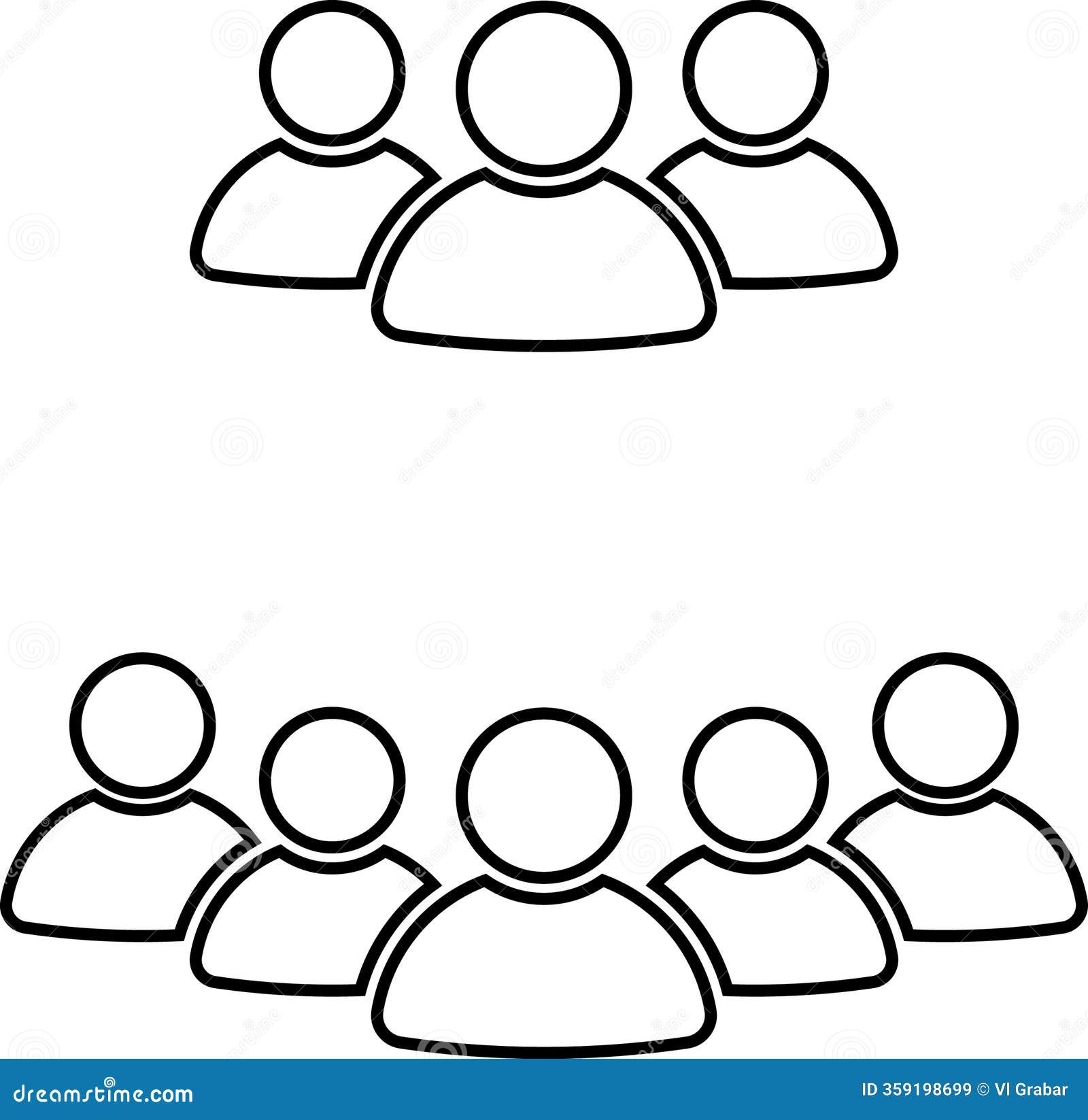 People Group Icon. Team of Worker. User Profile Symbol. Group of People ...