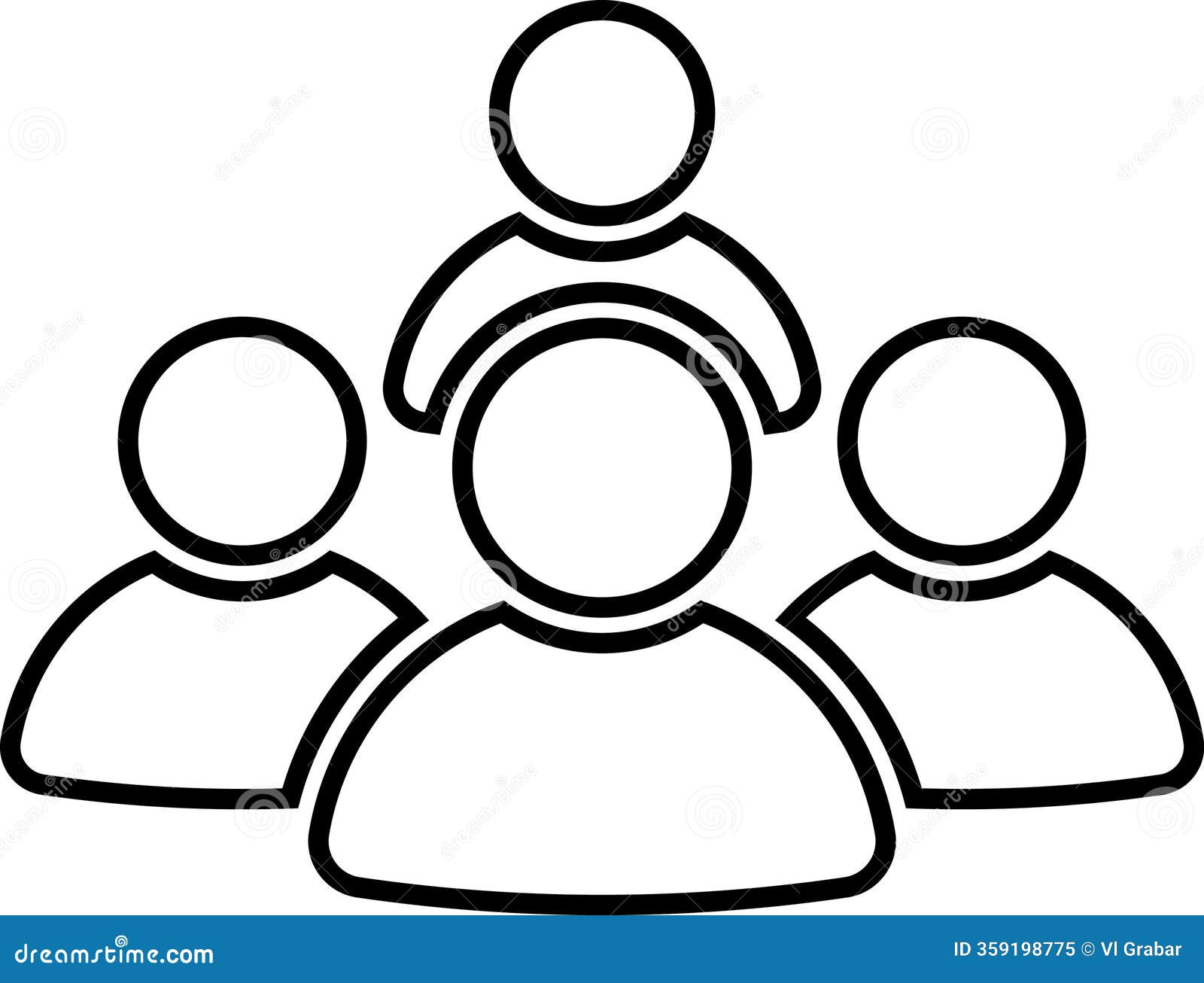 People Group Icon. Team of Worker. User Profile Symbol. Group of People ...