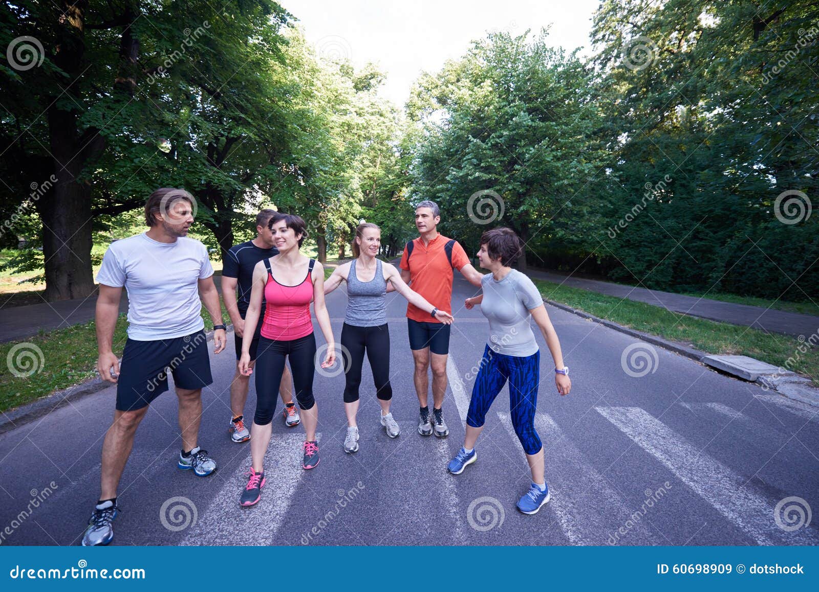 People group jogging stock image. Image of group, park - 60698909