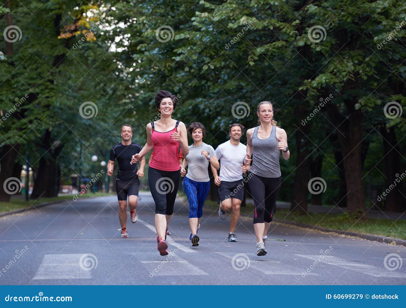 People group jogging stock image. Image of group, runner - 60699279