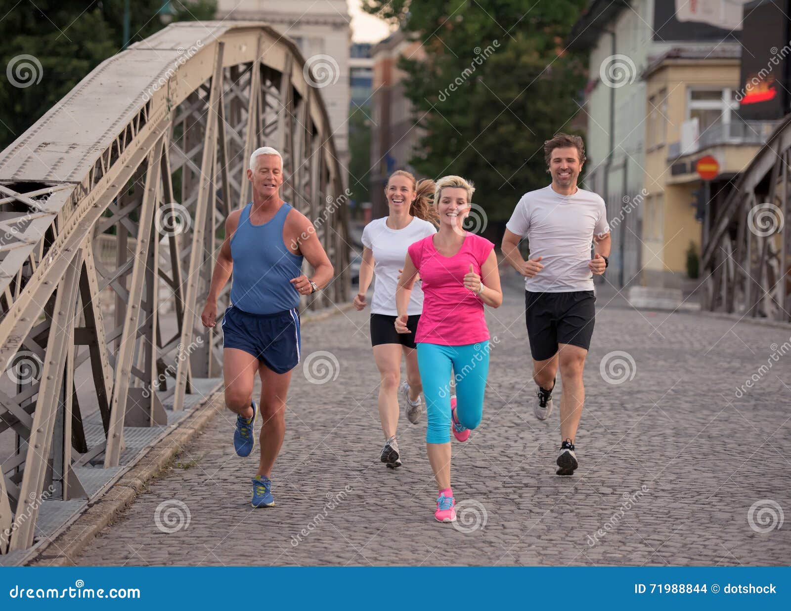 People group jogging stock photo. Image of outdoor, healthy - 71988844