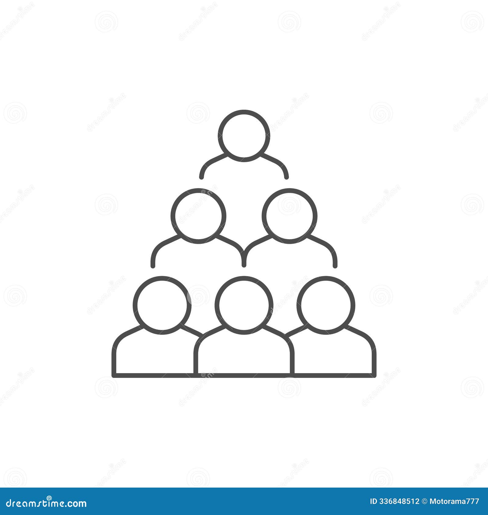 People Group Line Outline Icon Stock Illustration - Illustration of ...