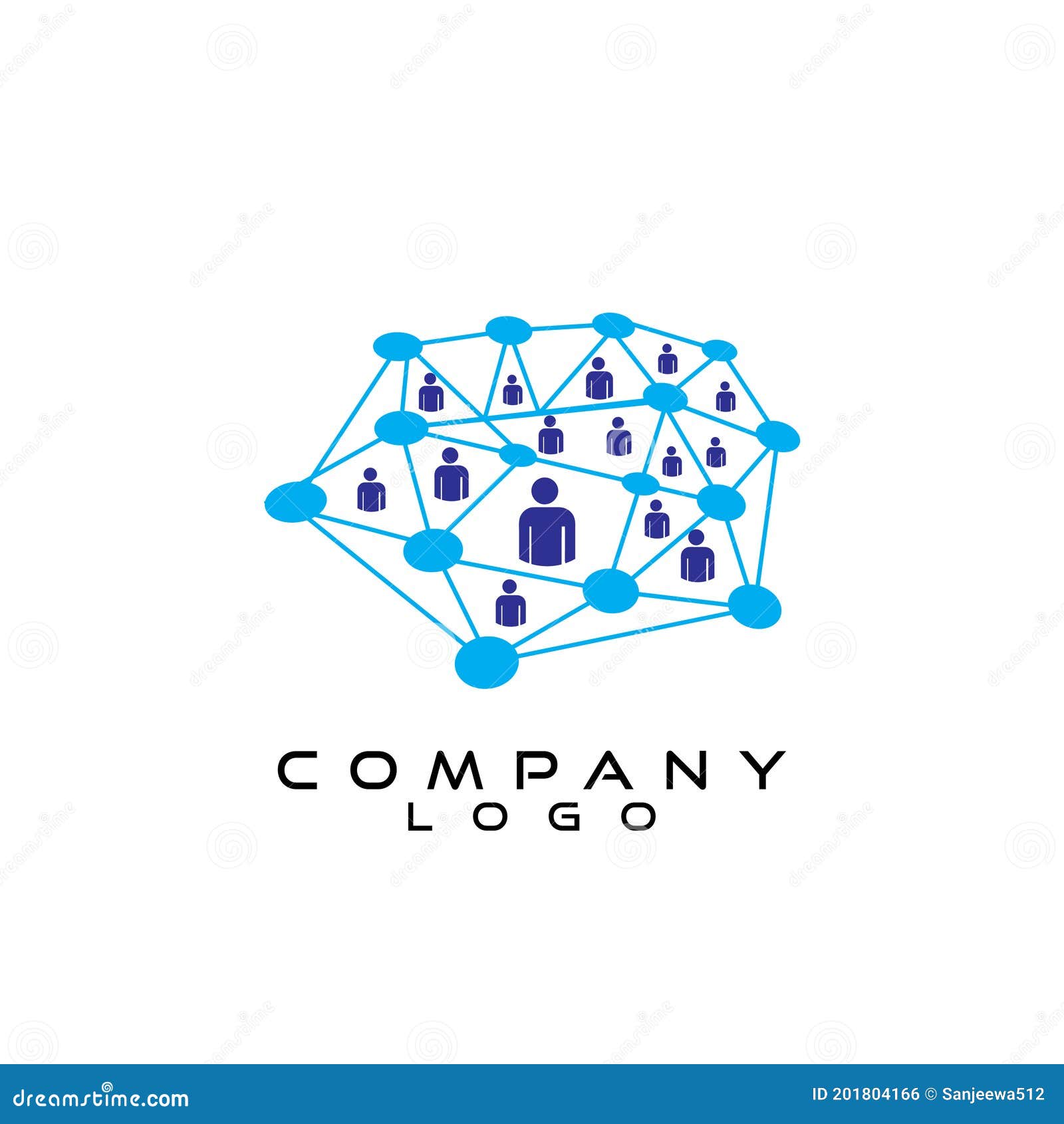 People Network Logo Design Vector Stock Vector - Illustration of ...
