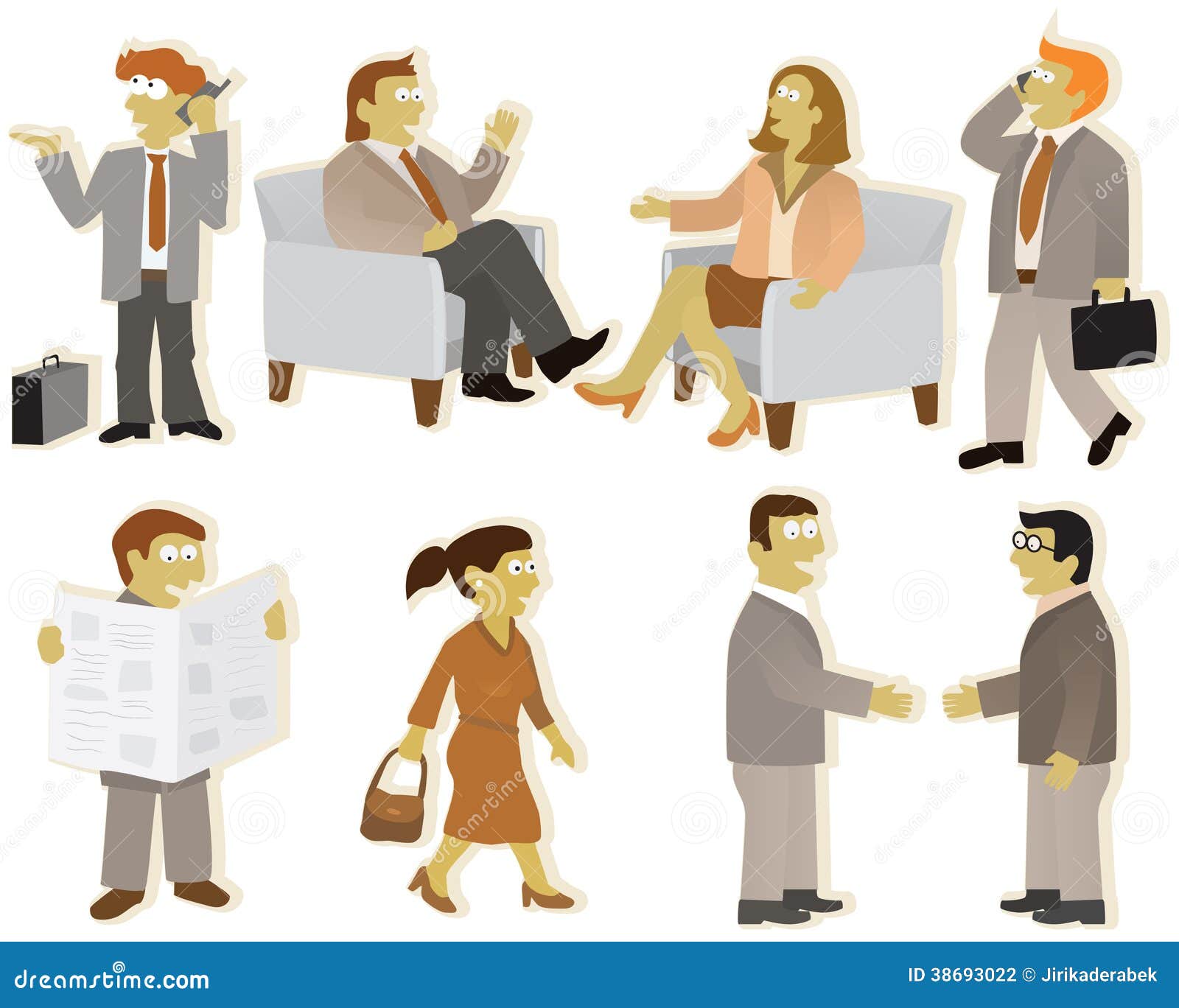 People group (office) stock vector. Illustration of crowd - 38693022