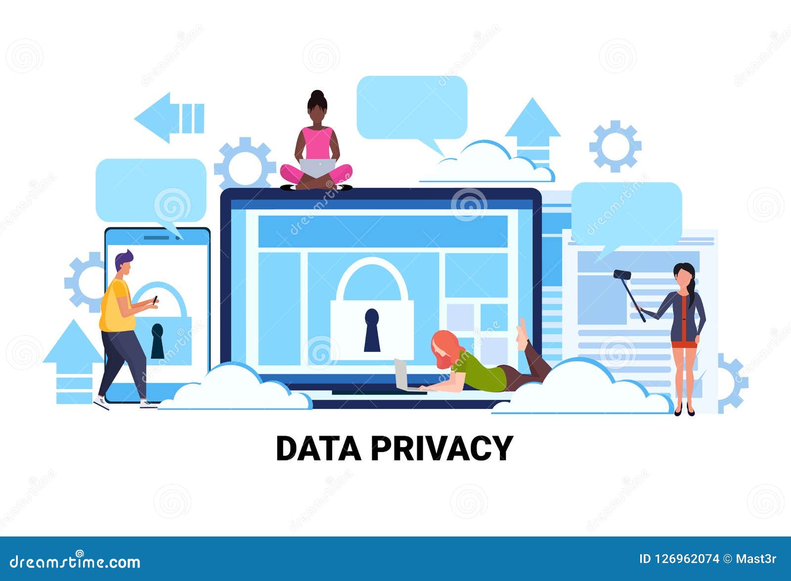 Data Privacy Data Security Stock Illustrations – 109,251 Data Privacy ...