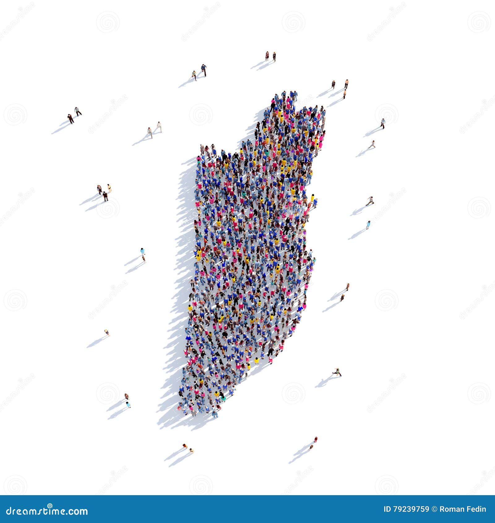 Belize People Icon Map. Stylized Vector Silhouette Of Belize ...