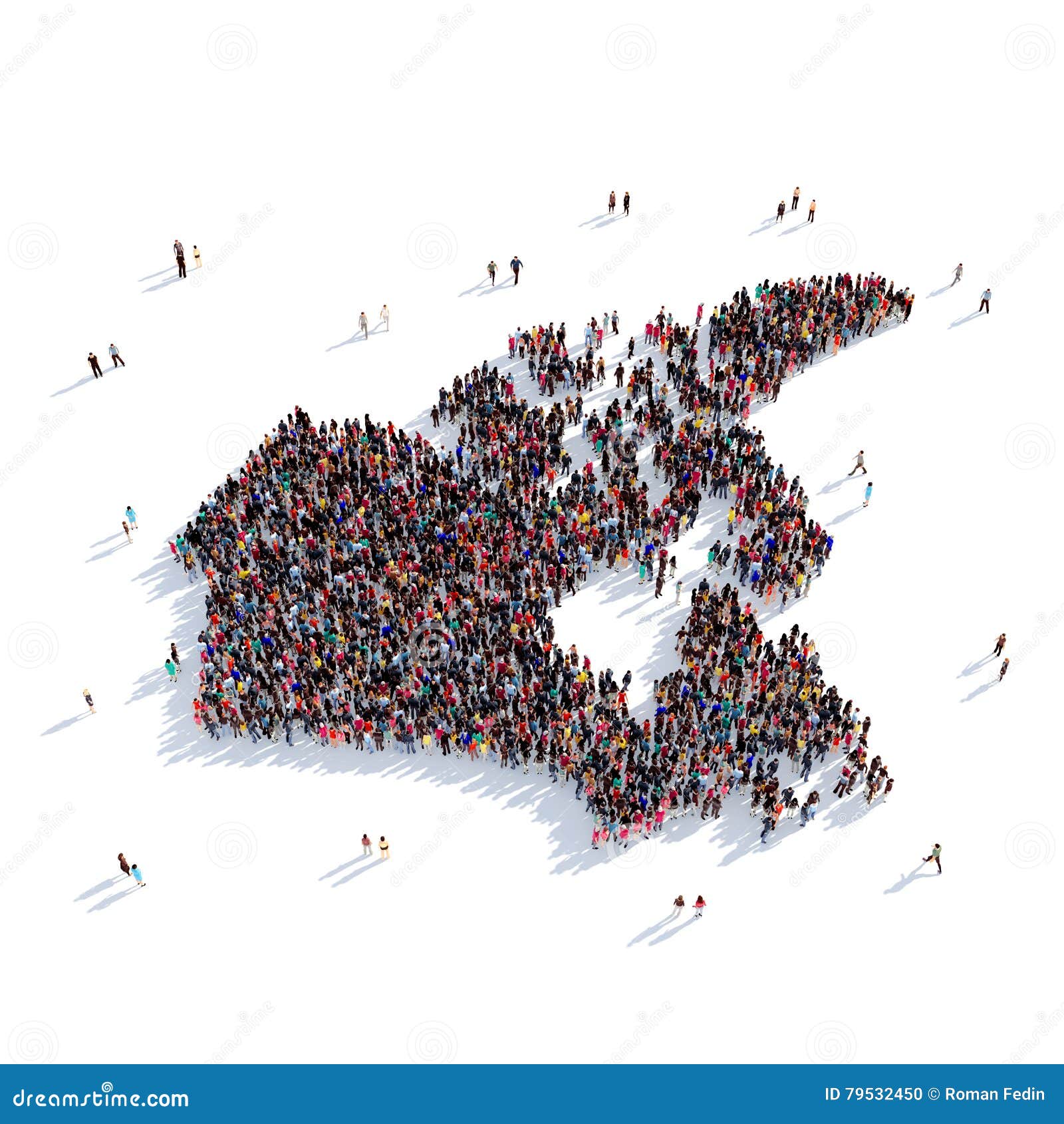 People Group Shape Map Canada Stock Photo - Image of concept, global ...
