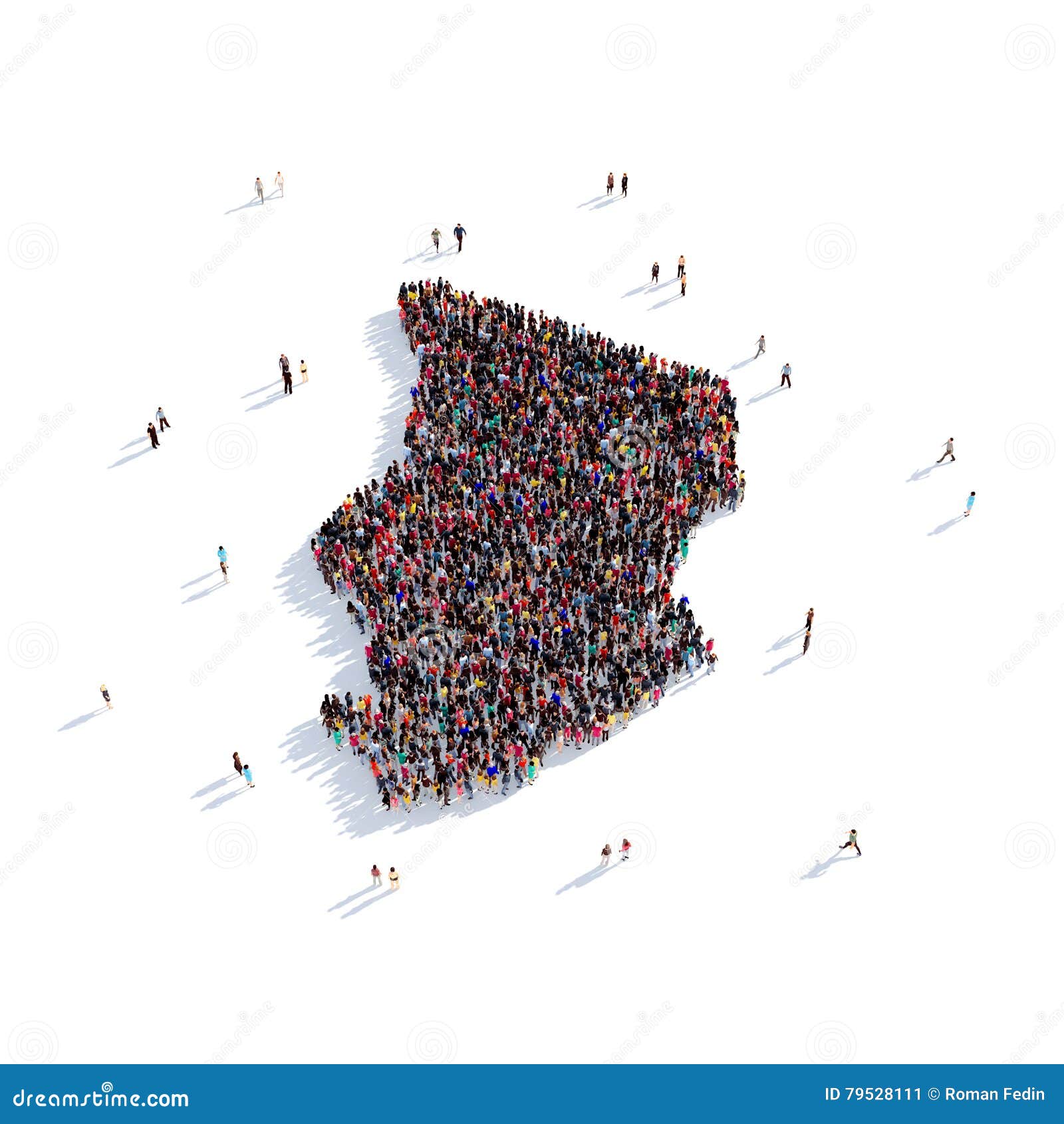 People Group Shape Map Chad Stock Illustration - Illustration of ...