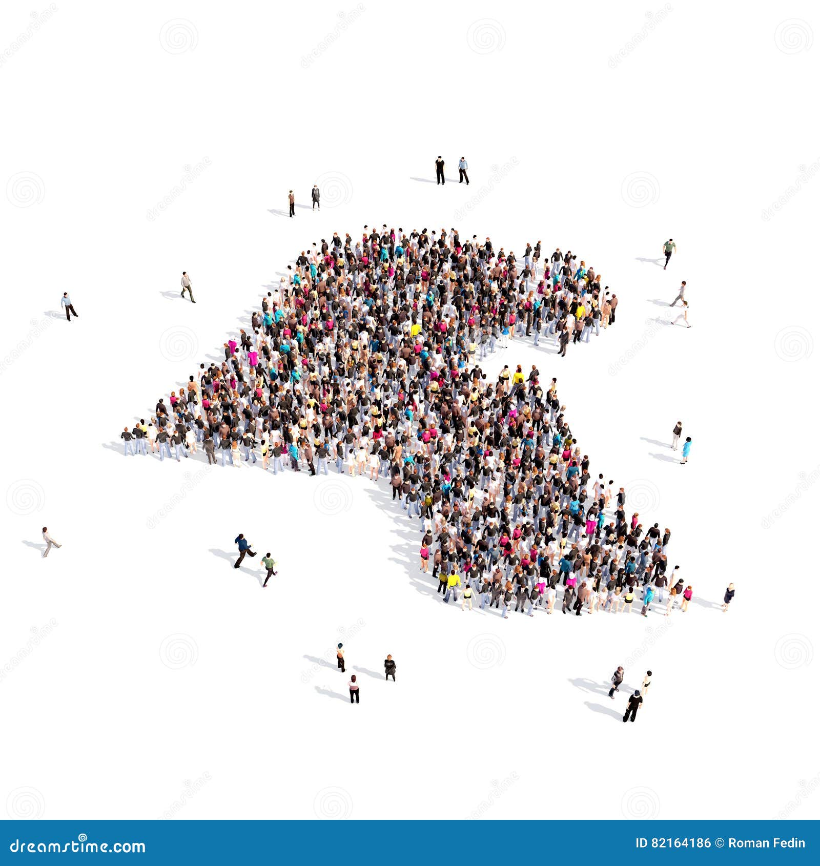 People Group Shape Map Kuwait Stock Illustration - Illustration of ...