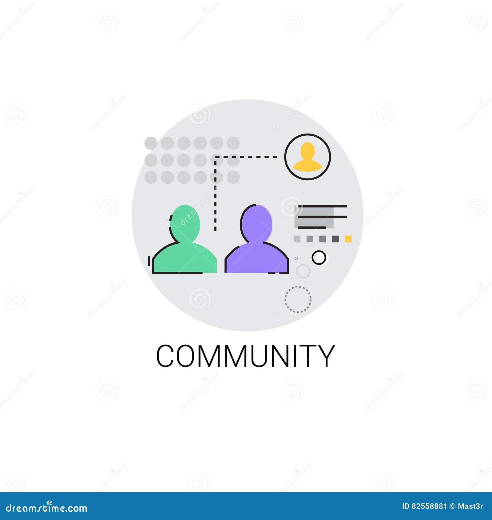 People Group Social Network Communication Community Concept Icon Stock ...