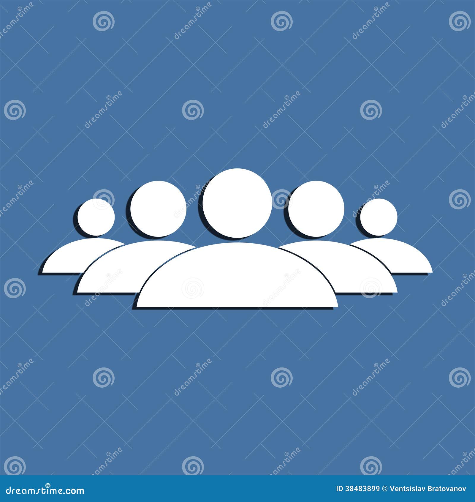 People group symbol stock illustration. Illustration of cooperation ...