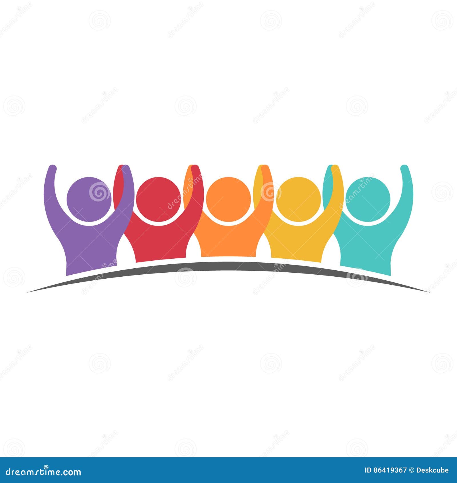 People Group Teamwork Logo. Stock Vector - Illustration of embrace ...
