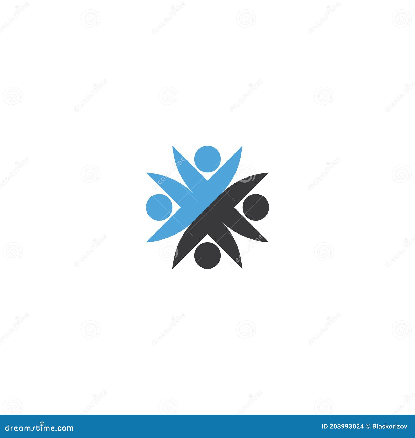 People Group Teamwork Vector Logo Sign Element Design Stock Vector ...