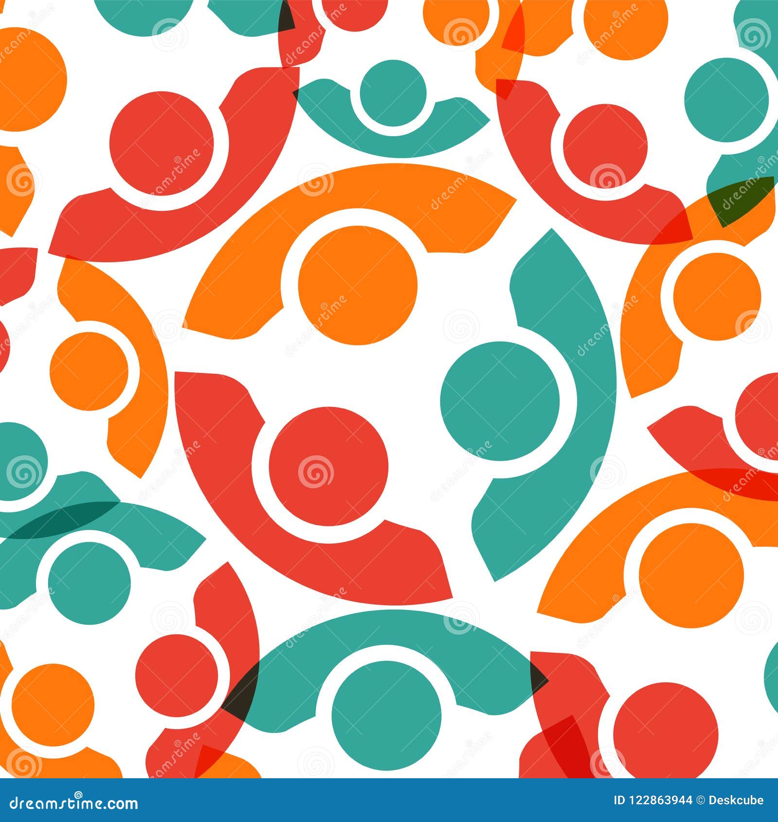 People Group Teamwork Vector Pattern Stock Vector - Illustration of ...