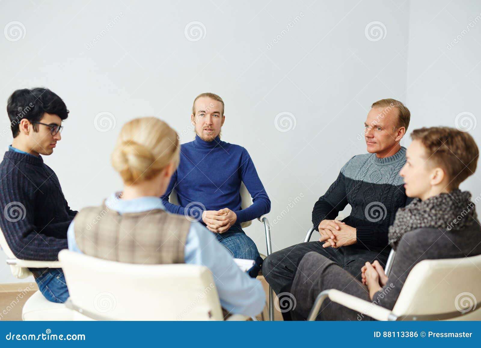 People in Group Therapy Circle Stock Photo - Image of mental, help ...