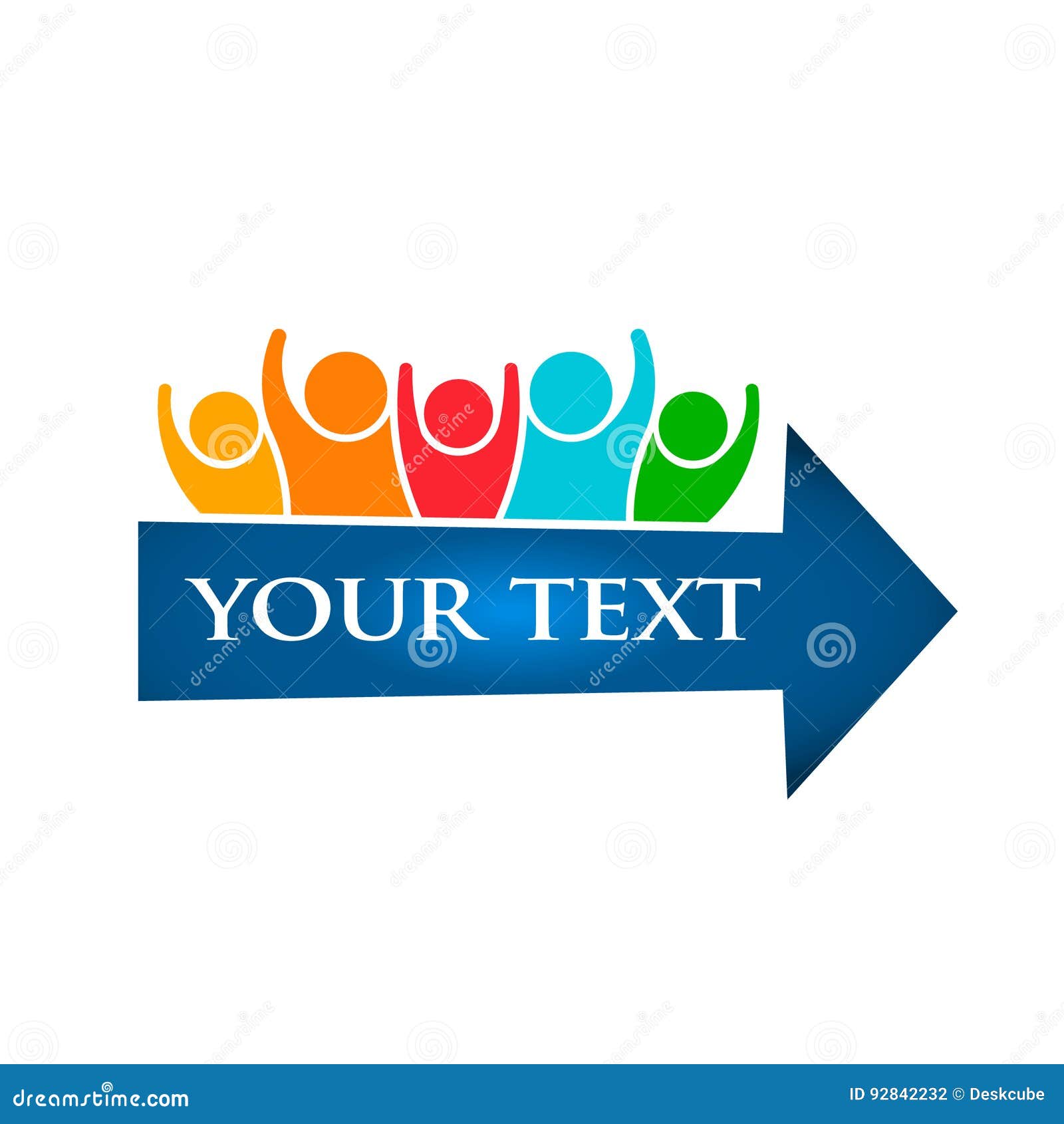 People Group Welcome Logo stock vector. Illustration of concept - 92842232