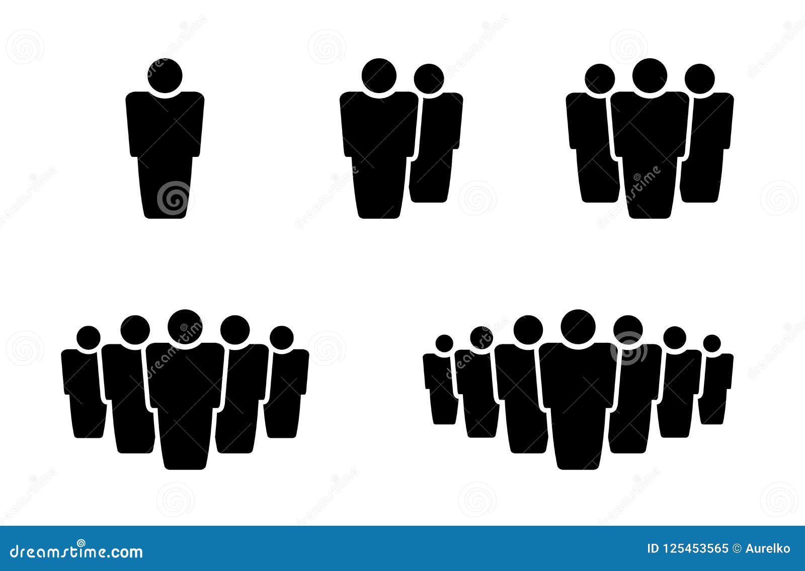 People groups simple stock vector. Illustration of employee - 125453565