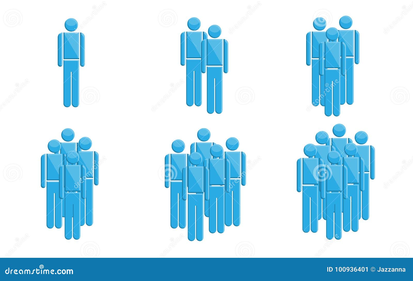 People in groups symbols stock vector. Illustration of graphic - 100936401