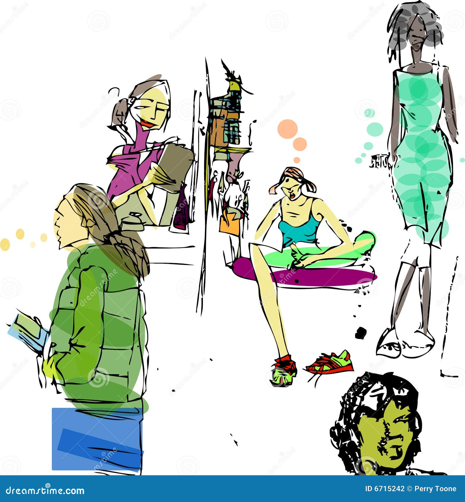 People Grunge Blobs stock vector. Illustration of funky - 6715242