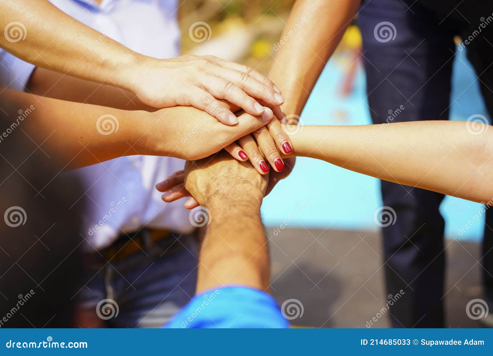 People Hand Assemble Corporate Meeting Teamwork Concept Stock Image ...