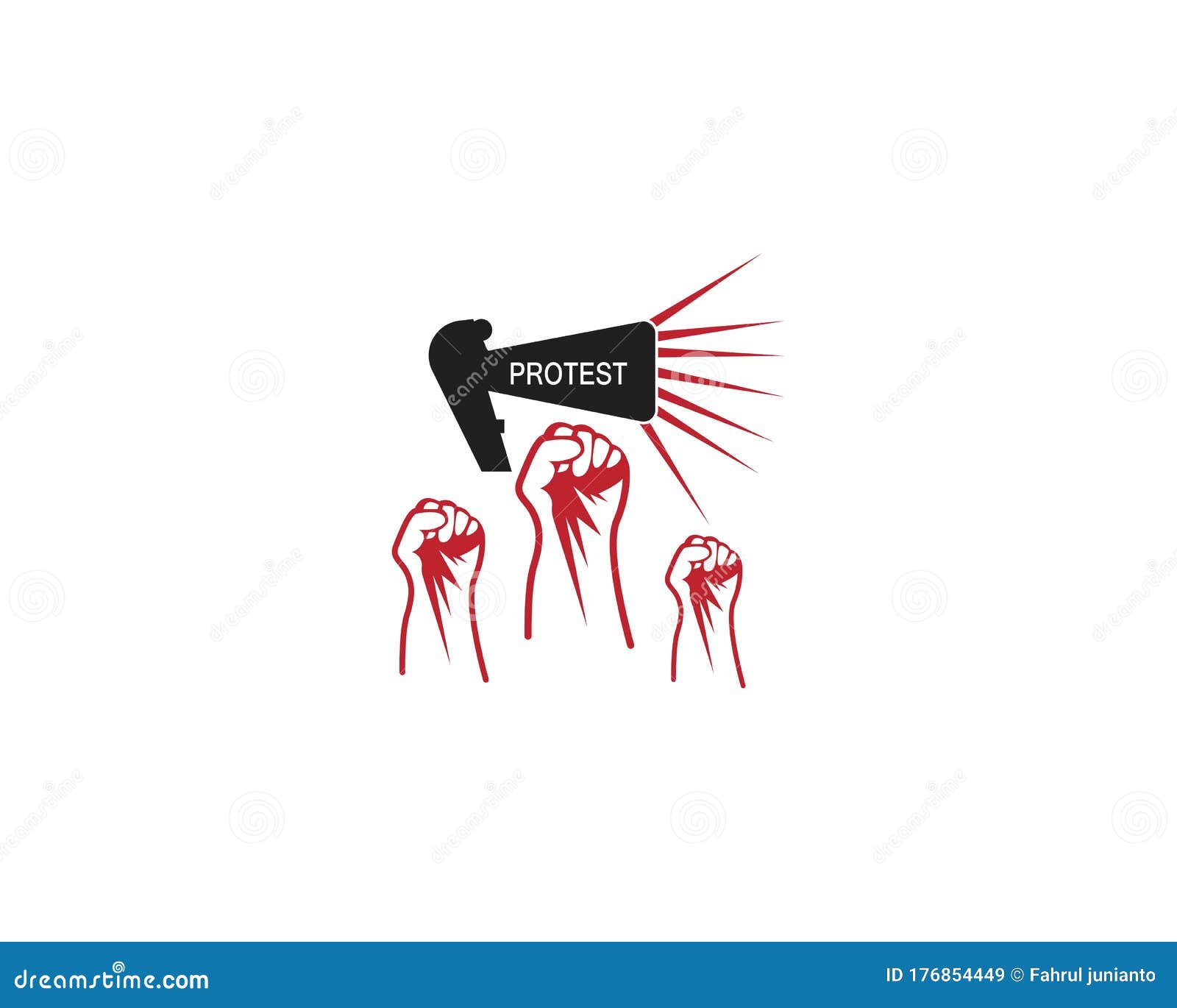 People Hand Protest Logo Vector Template Stock Illustration ...