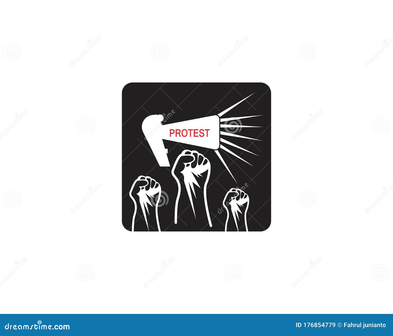 People Hand Protest Logo Vector Template Royalty-Free Stock Photo ...