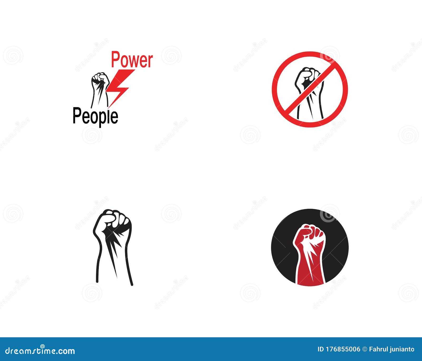 People Hand Protest Logo Vector Template Stock Illustration ...