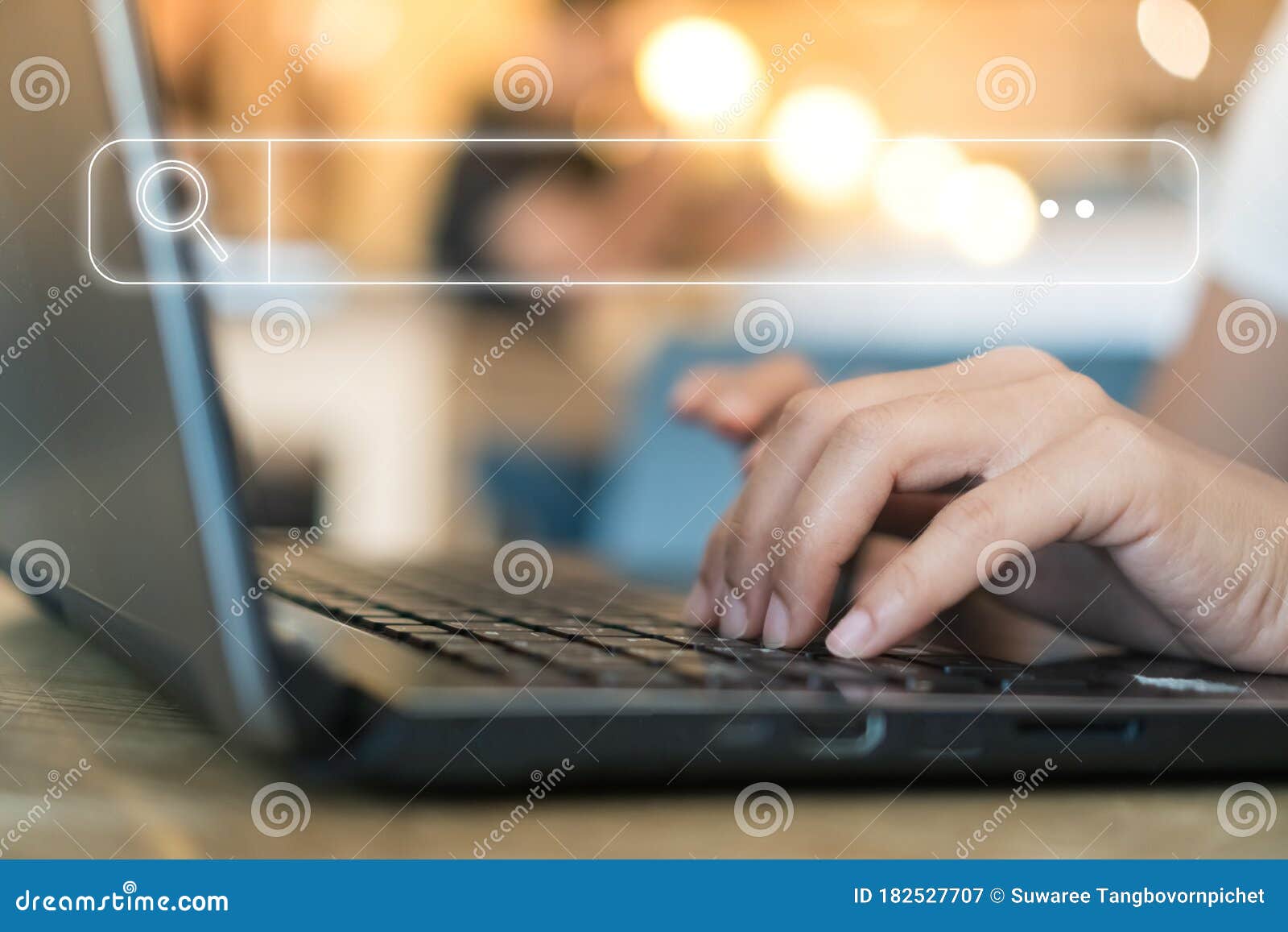 People Hand Using Computer Laptop Searching for Information in Internet ... People Hand Using Computer Laptop Searching for Information in Internet ...