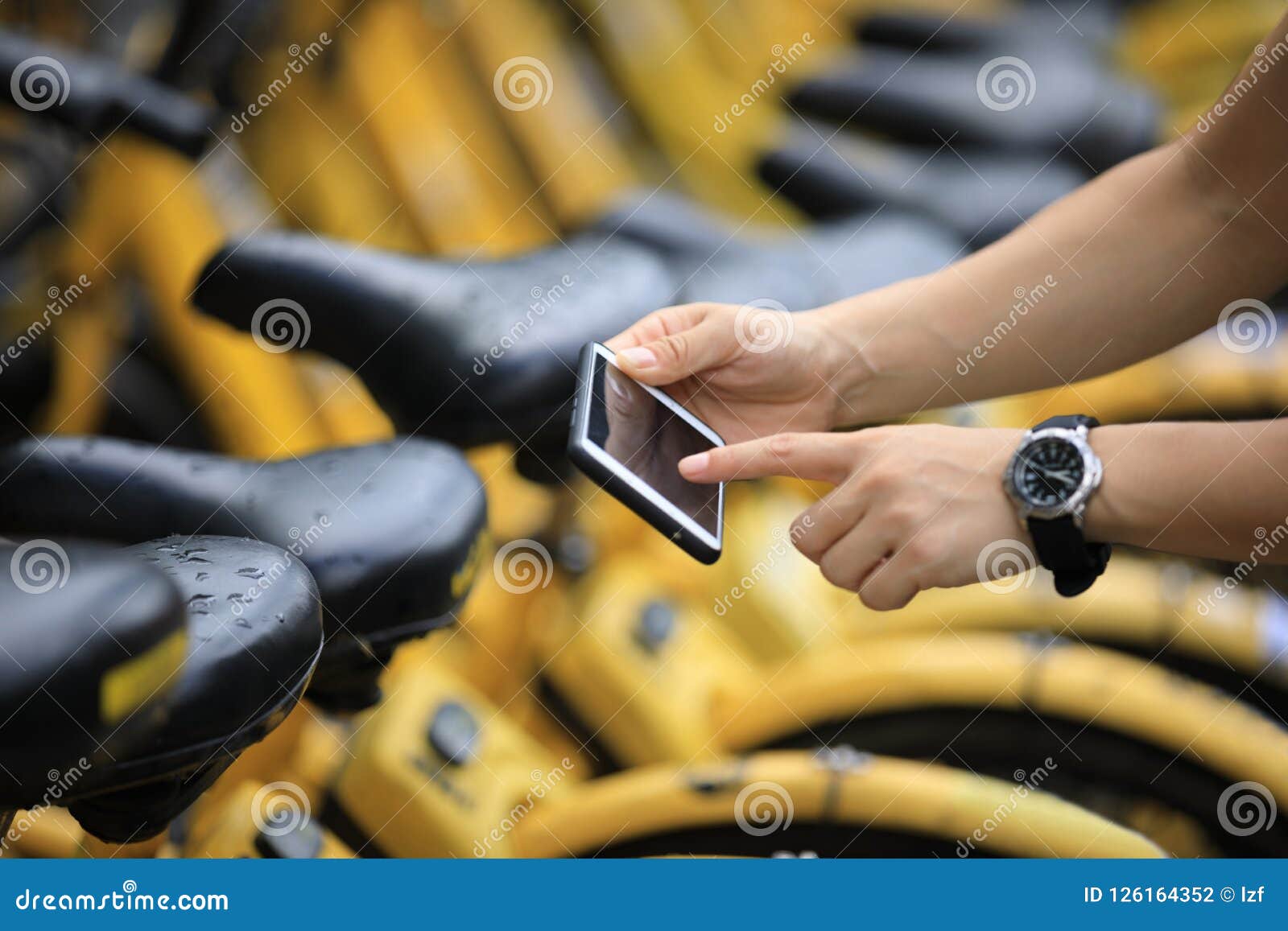 People Hands Using Smartphone Scanning the QR Code Stock Photo - Image ...