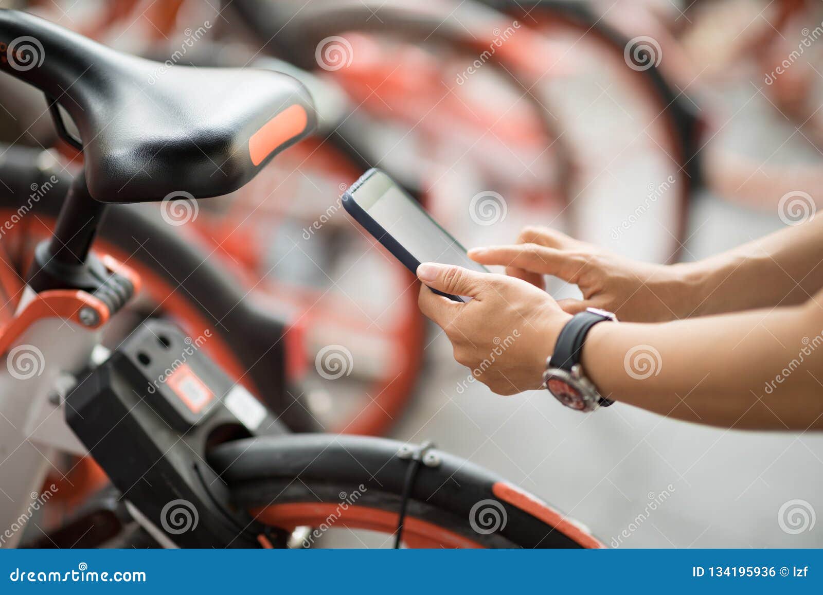 People Hands Using Smartphone Scanning the QR Code Stock Photo - Image ...