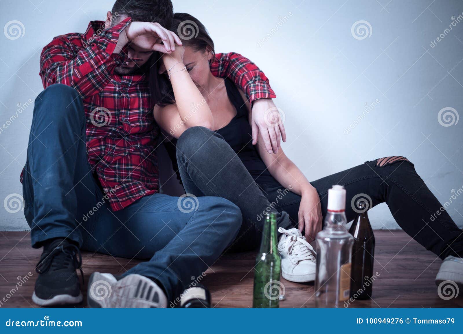 Drunk People Lying on the Floor after Drinking Too Much Stock Photo ...