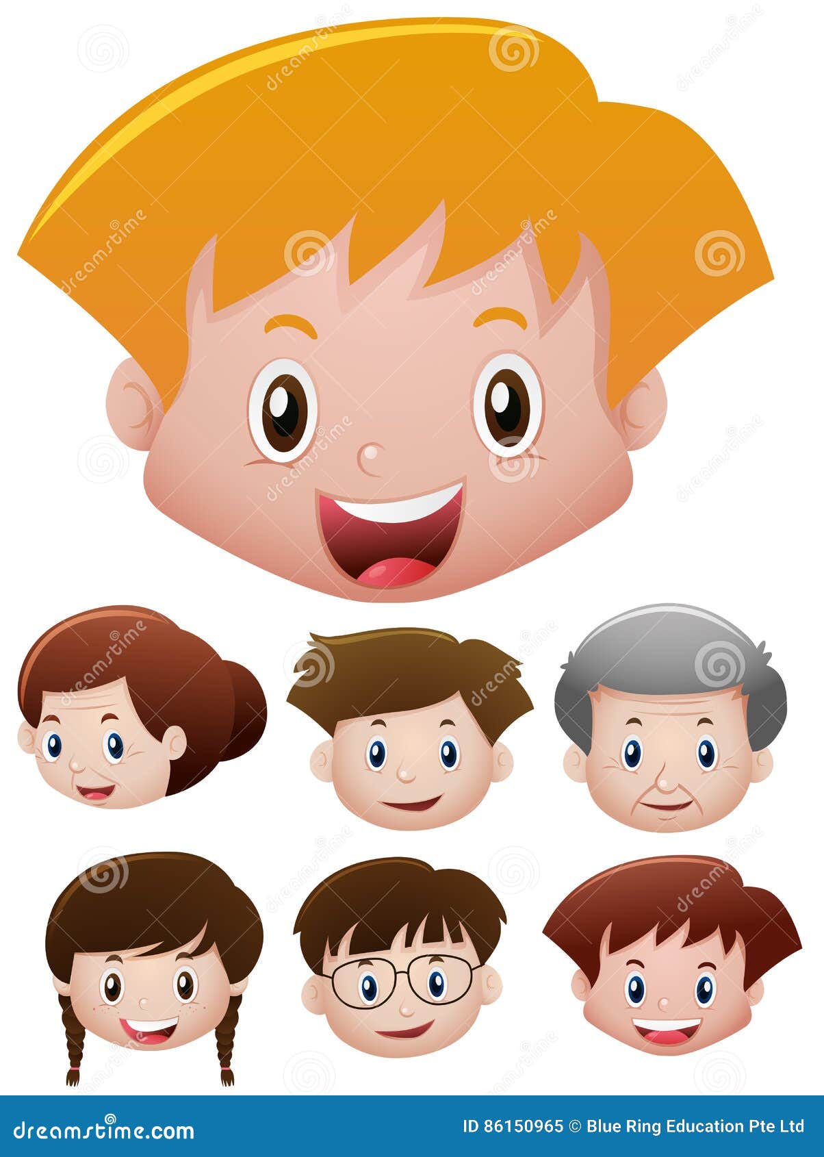 People with happy face stock vector. Illustration of character - 86150965