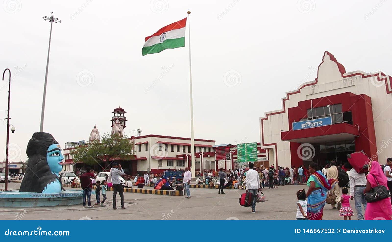 People at the Haridwar Railway Station. Stock Footage - Video of ...