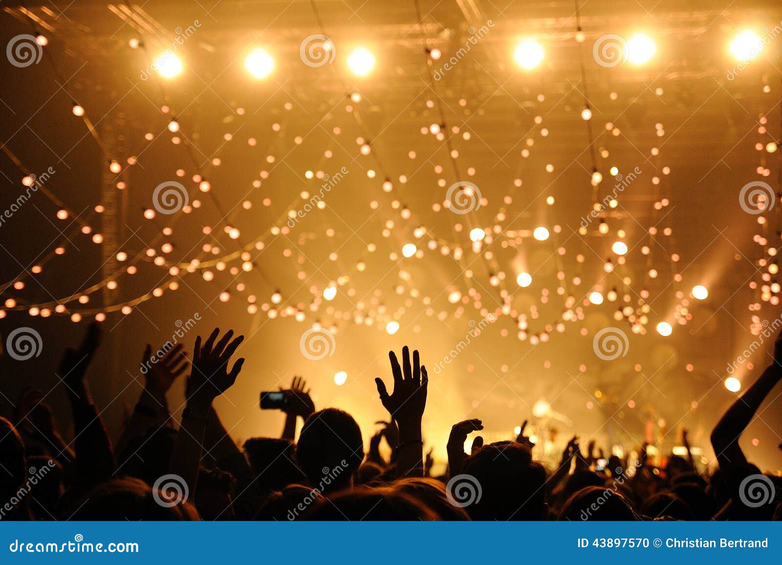 People Have Fun in a Concert Stock Photo - Image of event, adult: 43897570