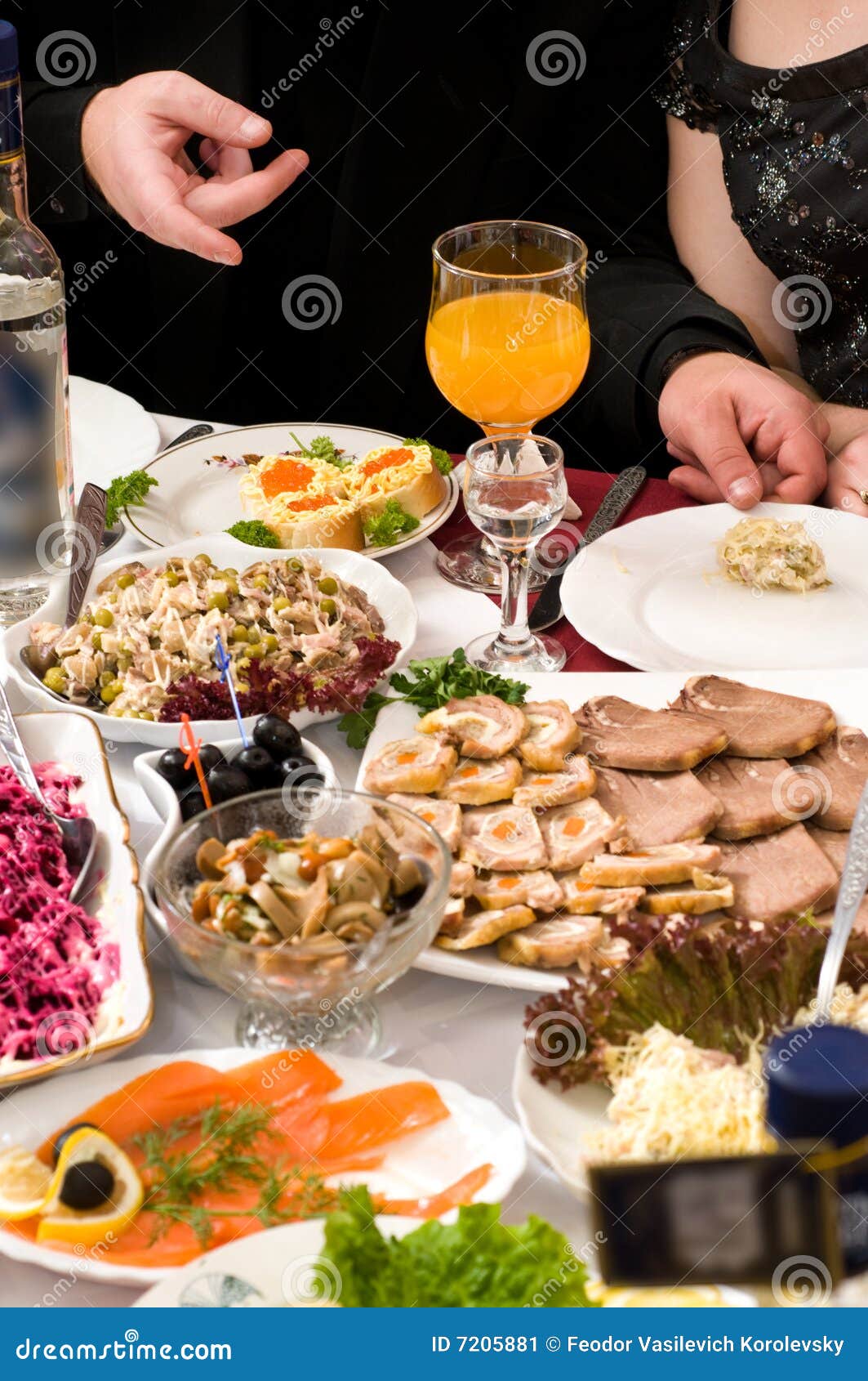 People Have Supper On A Banquet. Stock Photography | CartoonDealer.com ...