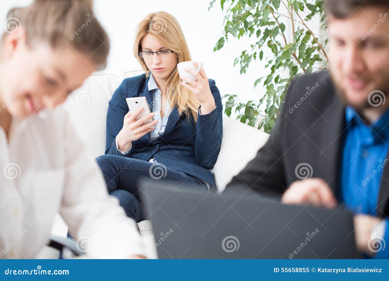 People Having a Break at Work Stock Image - Image of business, house ...