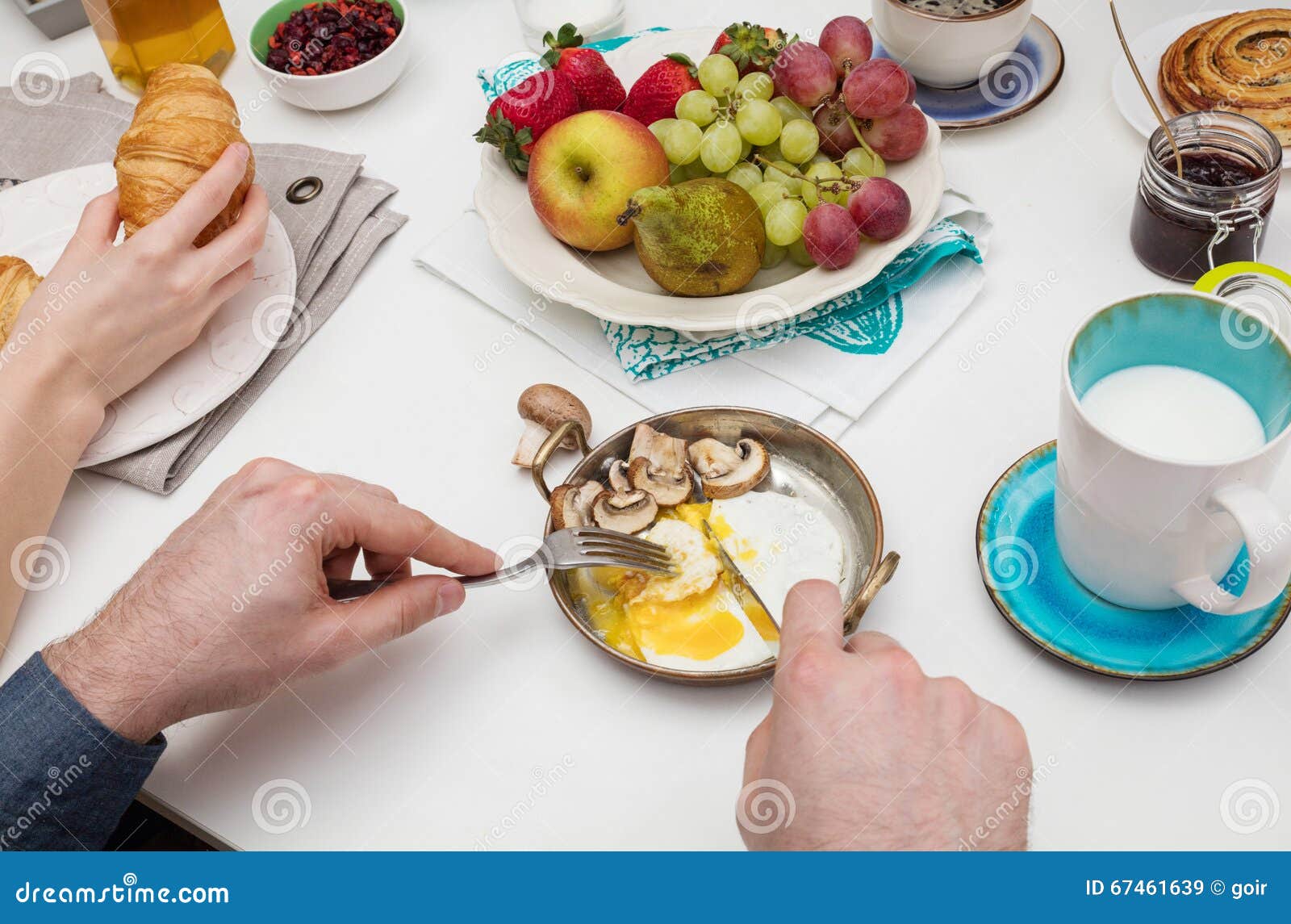 People having breakfast stock image. Image of dining - 67461639