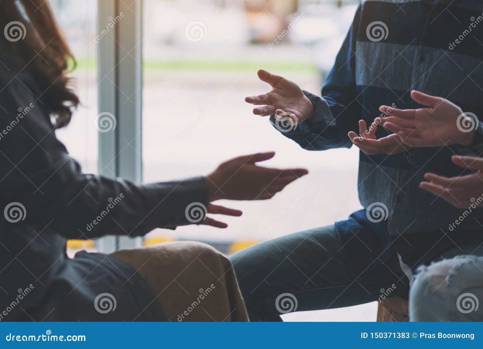 People Having Conversation Together Stock Image - Image of friend ...