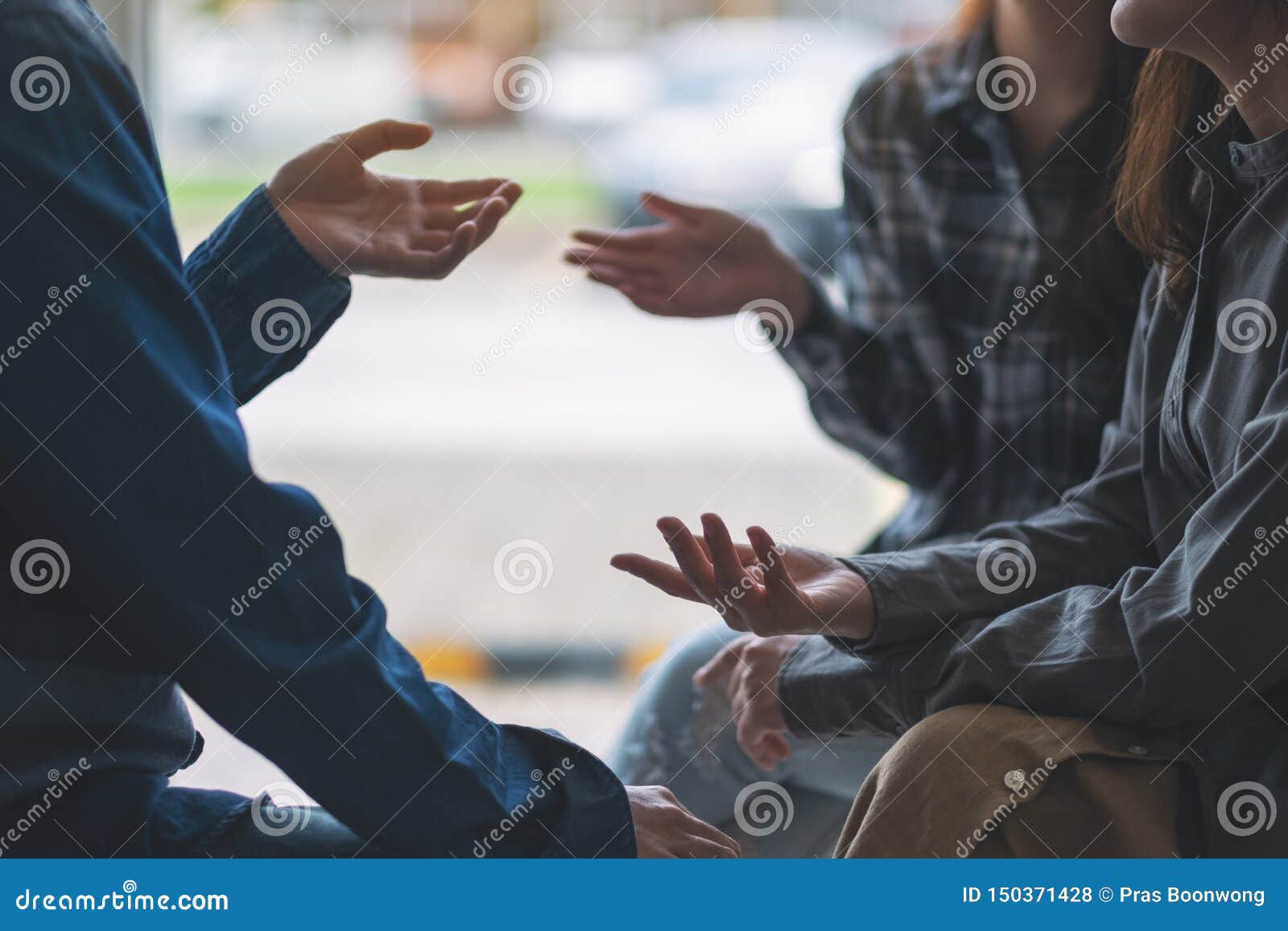 People Having Conversation Together Stock Photo - Image of body, male ...