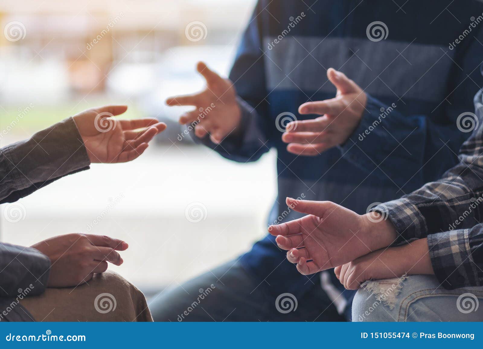 People Having Conversation Together Stock Photo - Image of hanging ...