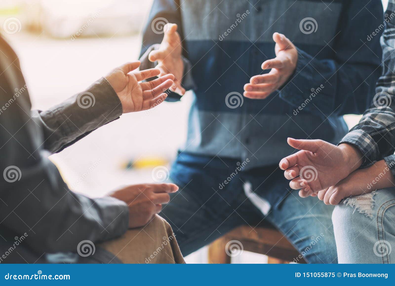 People Having Conversation Together Stock Image - Image of people ...