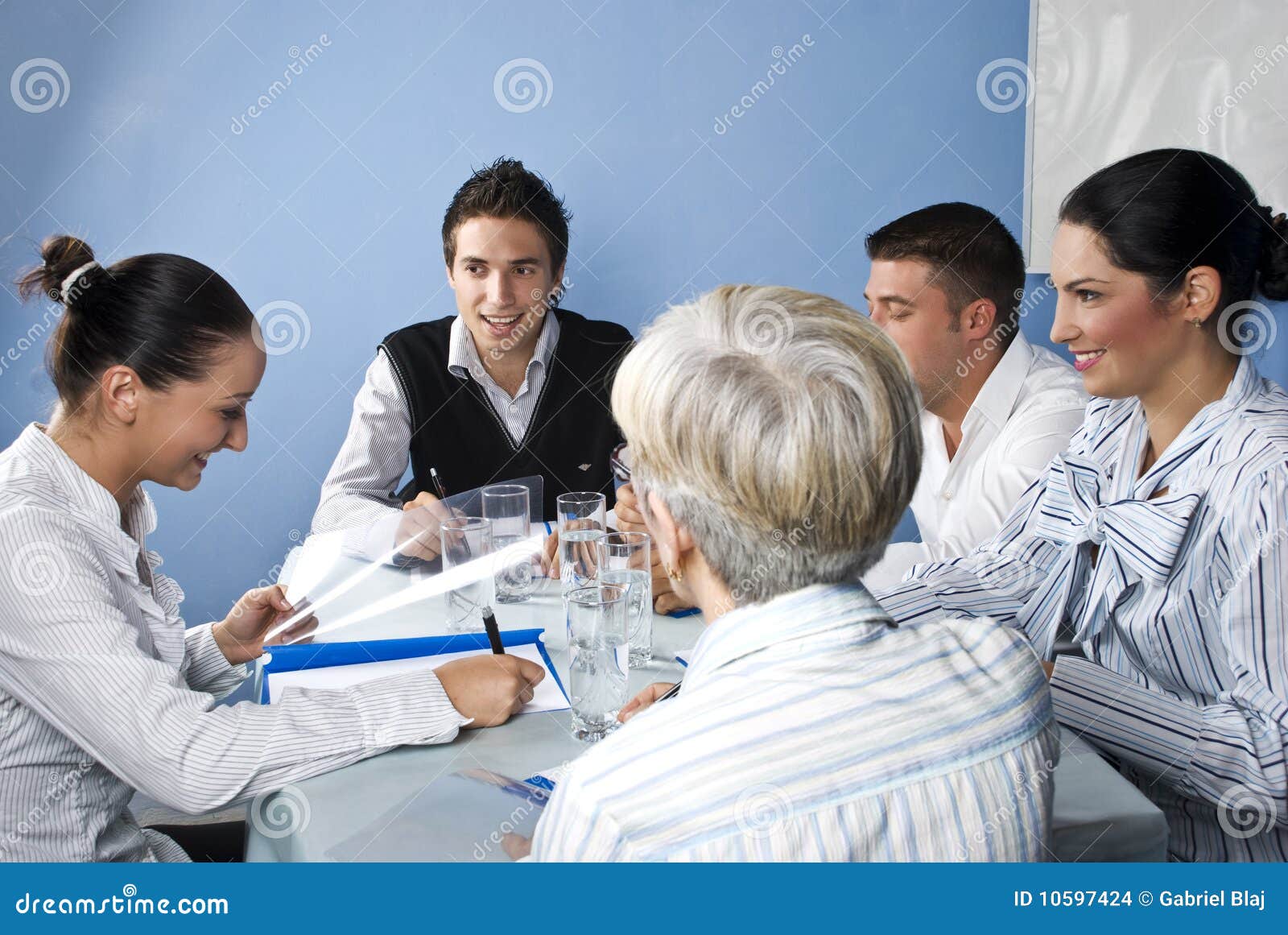People Having Fun at Business Meeting Stock Photo - Image of ...