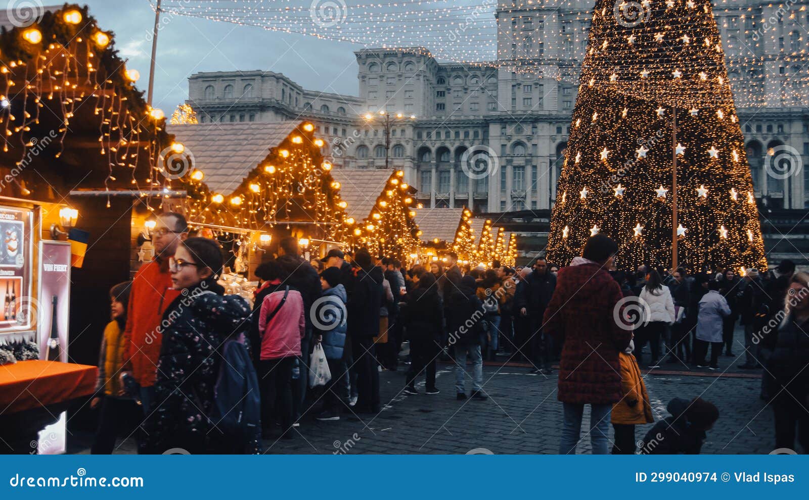 People Having Fun at Christmas Market Editorial Stock Image - Image of ...