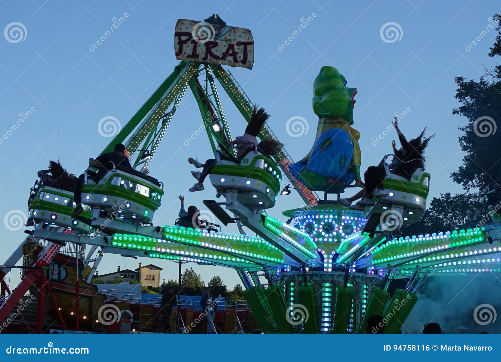 People Having Fun in a Fair Attraction Editorial Photo - Image of ...