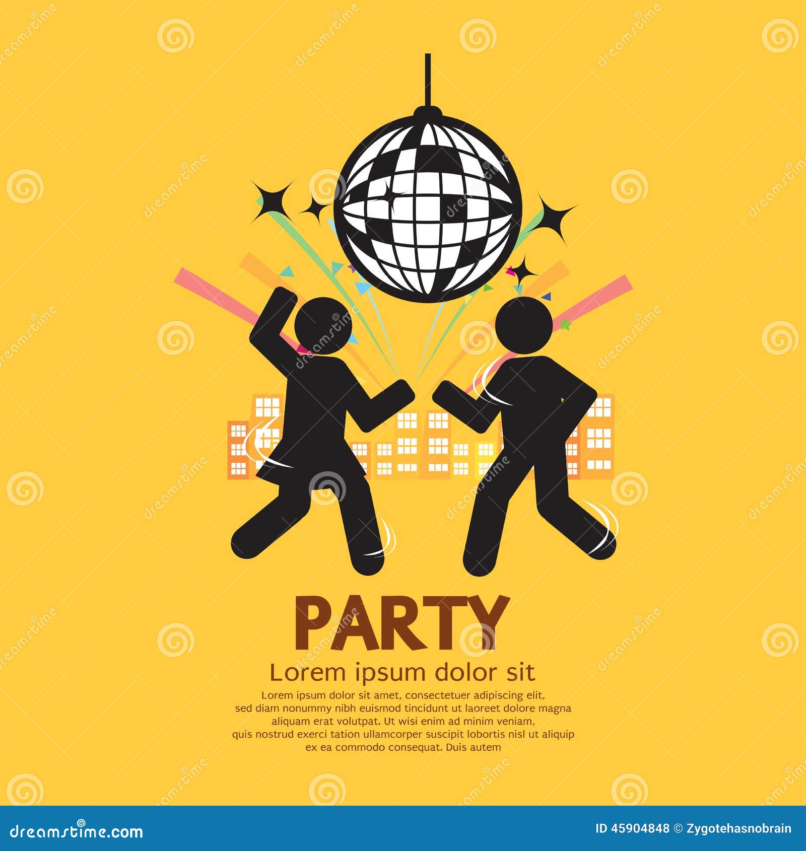 People Having Fun At Party Vector Illustration | CartoonDealer.com ...