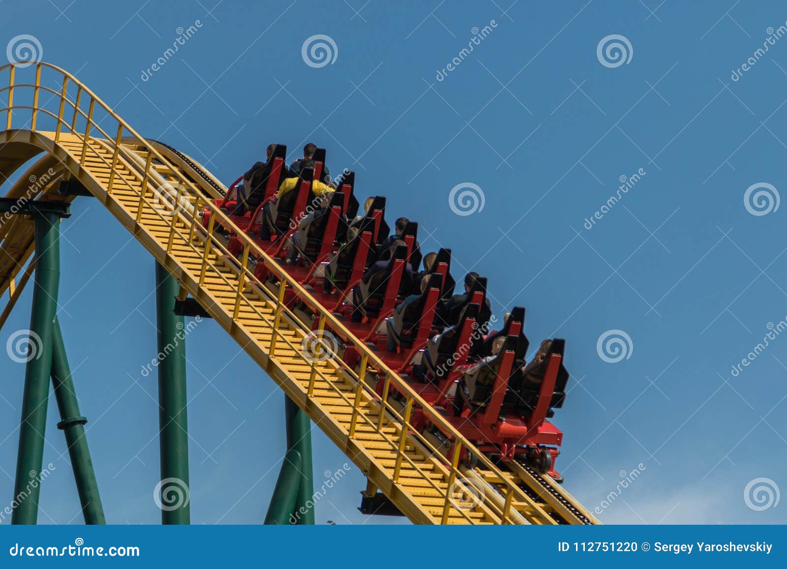 People Having Fun on Roller Coaster Editorial Image - Image of ...