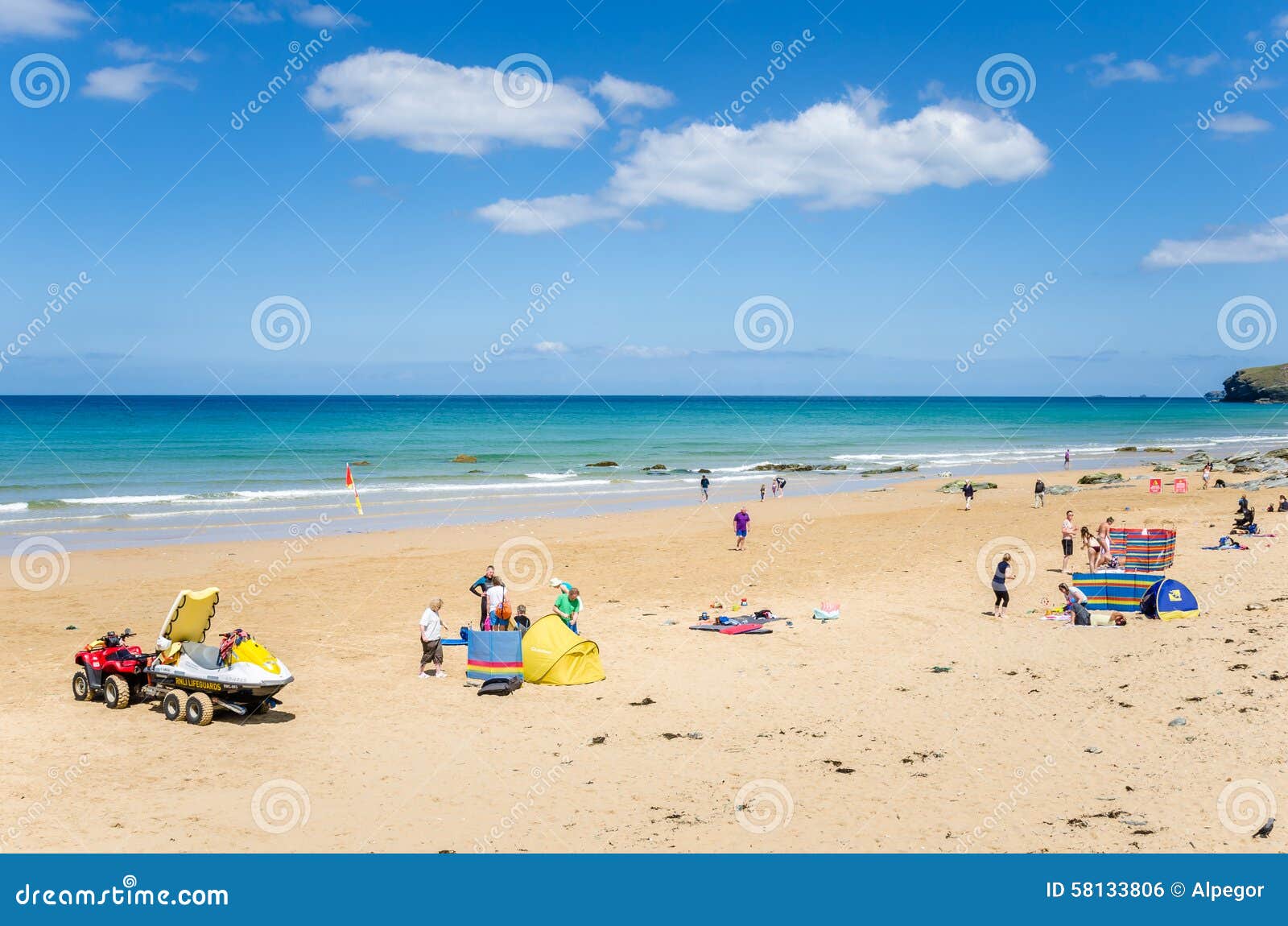 People Having Fun on a Sand Beach in Cornwall Editorial Photo - Image ...