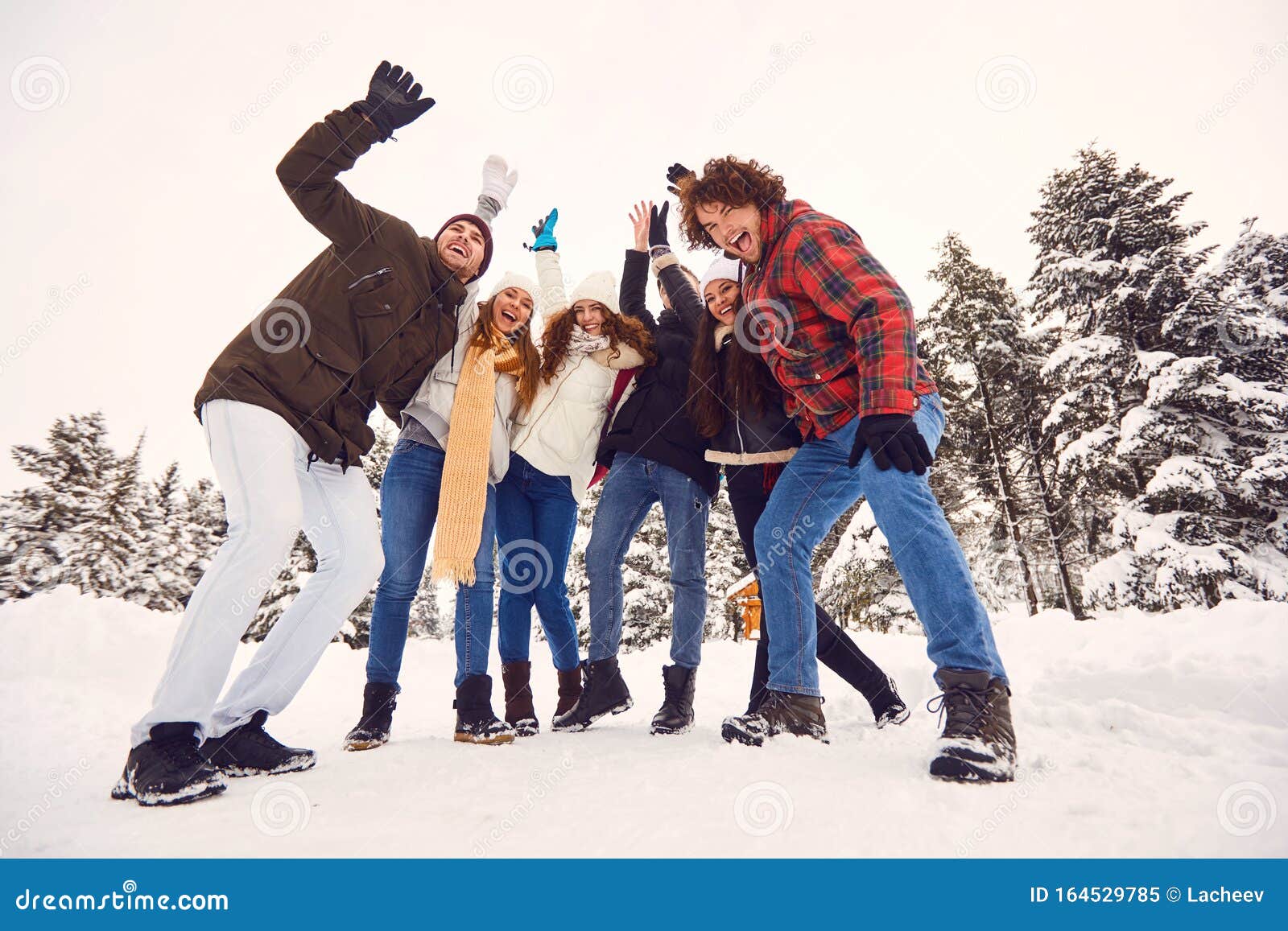 People Having Fun on the Snow in Nature in Winter Stock Image - Image ...