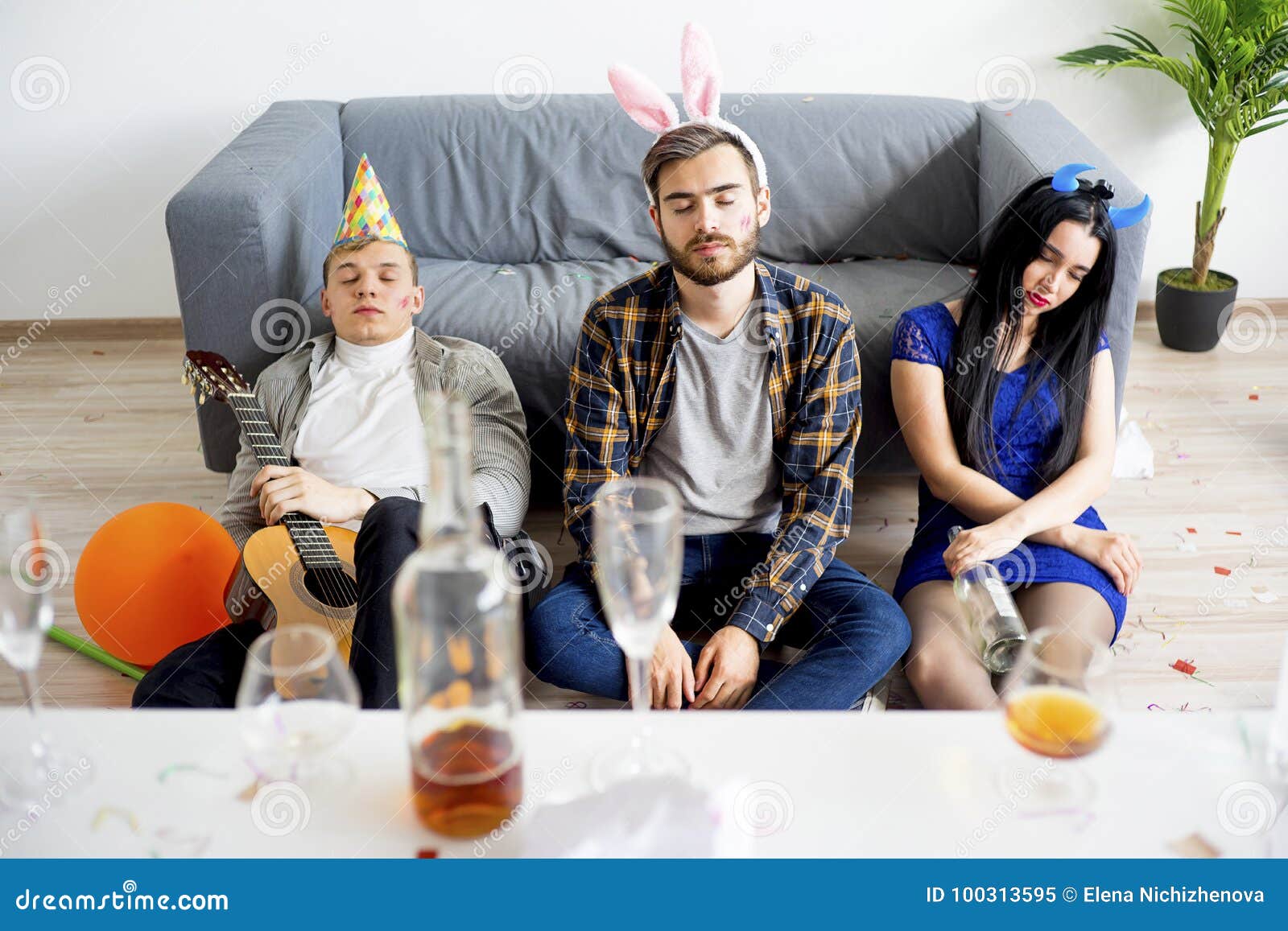 Hangover after a party stock image. Image of male, booze - 100313595