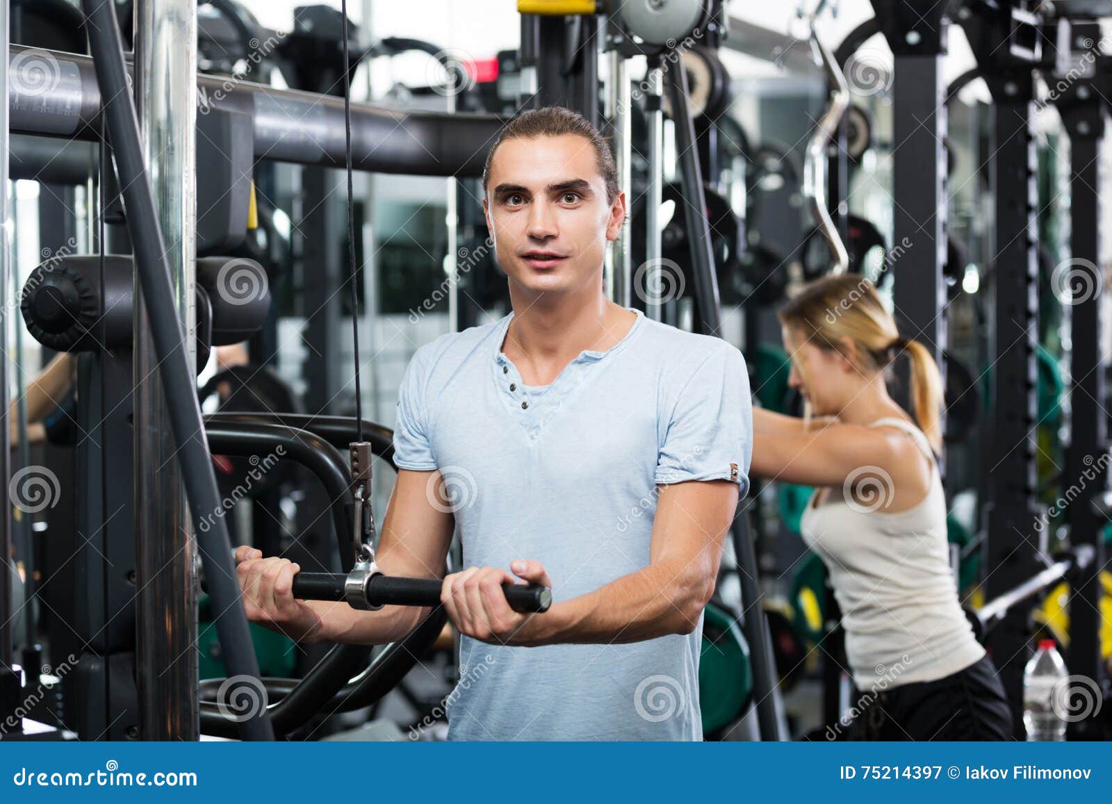 People Having Strength Training Stock Image - Image of club, lesson ...